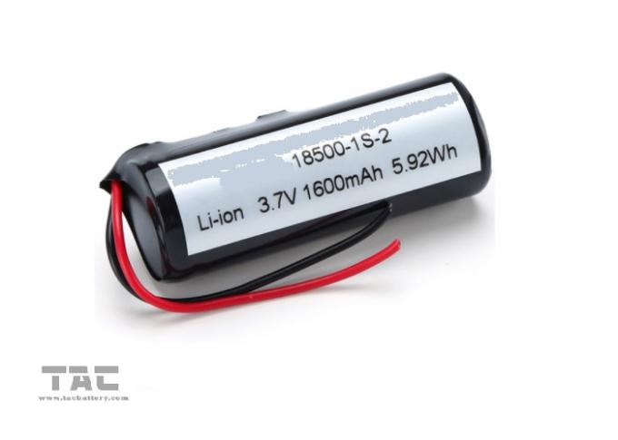 ICR18500 3.7V 1000mAh Akumulator litowo-jonowy do przenośnej latarki ICR18500 3.7V 1000mAh Akumulator litowo-jonowy do przenośnej latarki